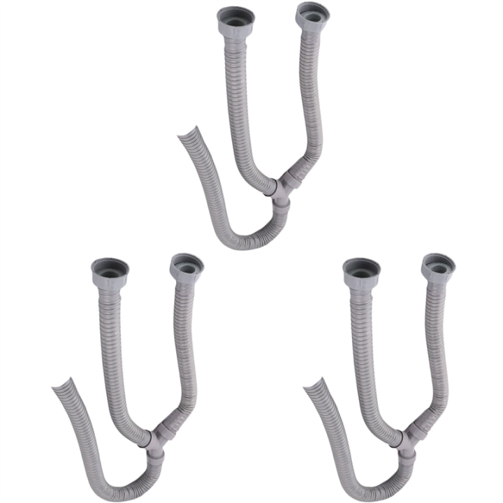 TWEXQNY 3pcs 3.5Ft Washing Machine Pvc Y Shaped Drain Discharge Hose ...