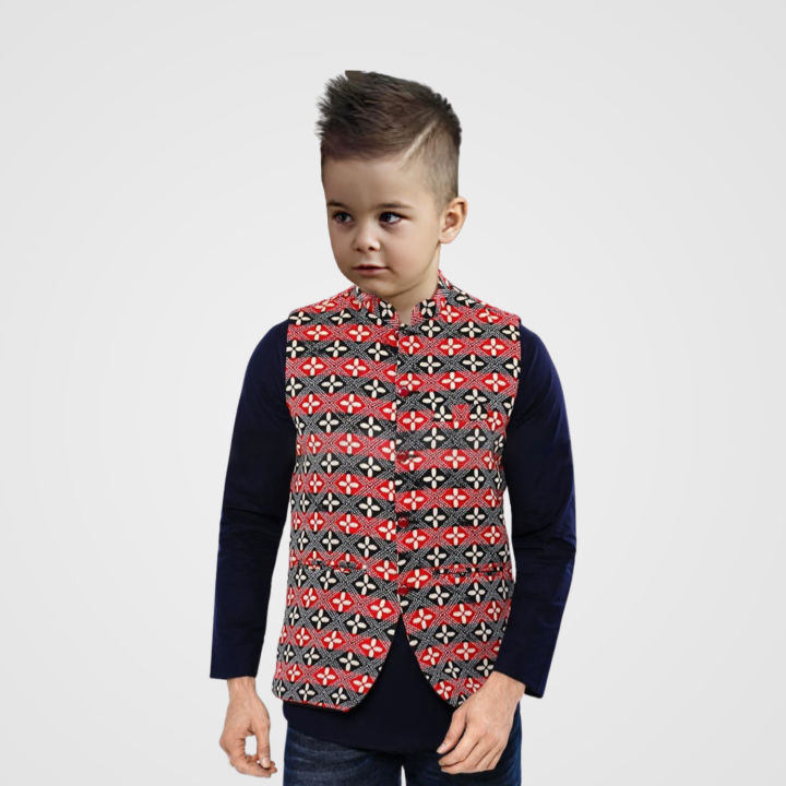 Printed, Partywear,Weading wear,Koti,vest For Litel boy koti for men ...