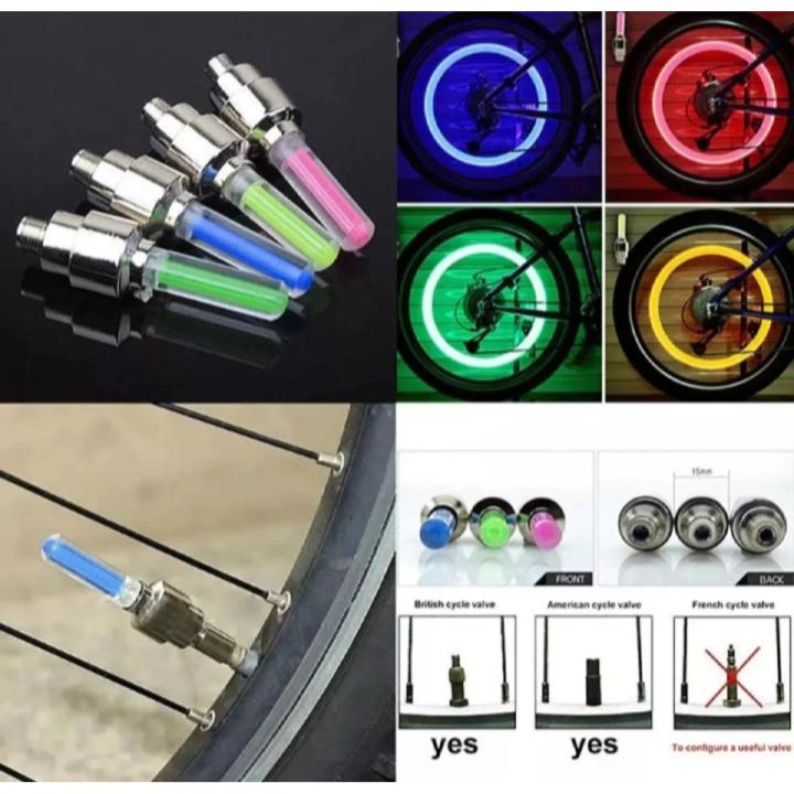Cycle Replica LED Light - Bicycle Tube Nozzle LED Light 2 Pieces - PC ...