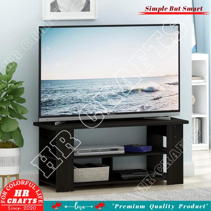TV Stand-Smart TV Stand-Modurn TV Stand-Color Black White & Wood, with ...