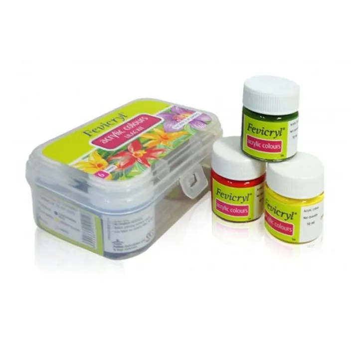 Fevicryl Acrylic Colors Lilac Kit, 60ml, 6 Shades | Daraz.com.bd