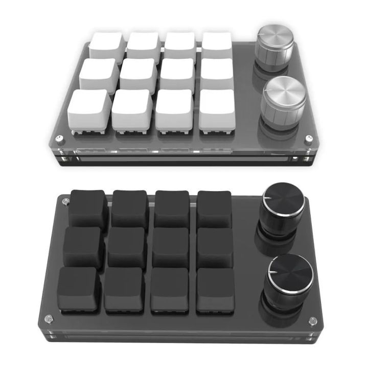 Mini USB Knob Keyboard Programmable Keys Custom Shortcuts Mechanical ...