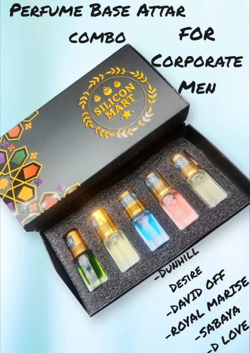 Perfume Type Attar Combo Pack 5 in 1 for Men - Ator Perfume Box Set ...