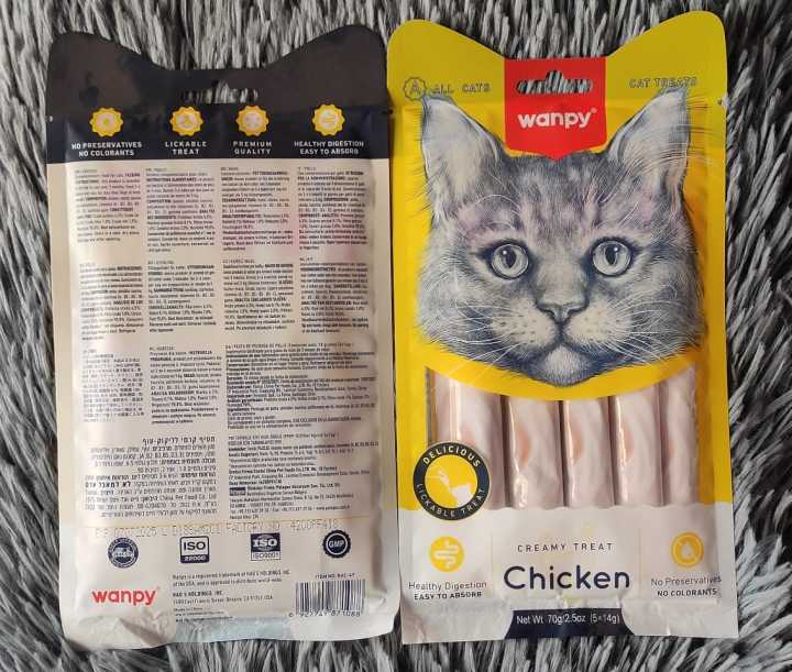 Cat Treat Wanpy Creamy Chicken 70gm (5×14gm) | Daraz.com.bd