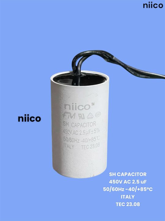 Niico Ceiling Fan Capacitor Model niico=FM- 2.5uf =450 V.AC (Made In ...