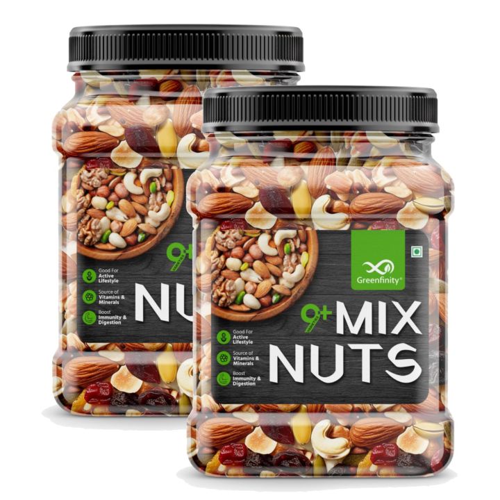 Healthy Nutmix Jar Pack Mixed dry Fruits MIX NUTS Premium Blend of ...