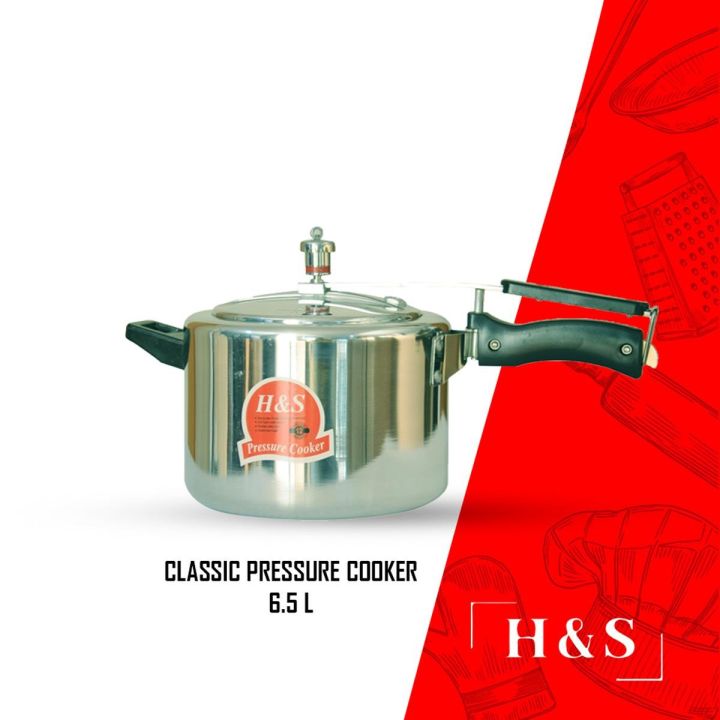 H&S Pressure Cooker Classic 6.5L | Daraz.com.bd