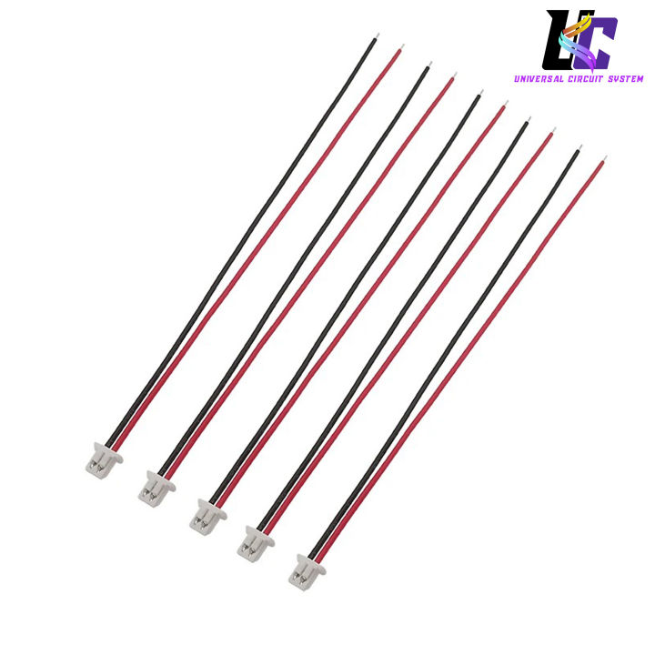 Mini Micro JST 1.25mm 2 Pin Single Plug Wire Cable Connector JST 1.25mm ...