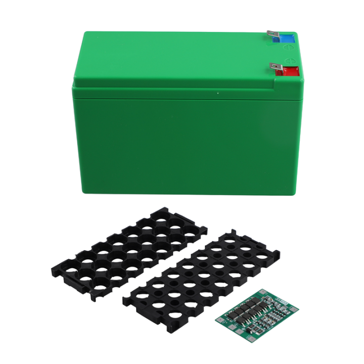 12V Lithium Battery Storage Box 18650 Battery DIY Packs Case 3S40A ABS ...