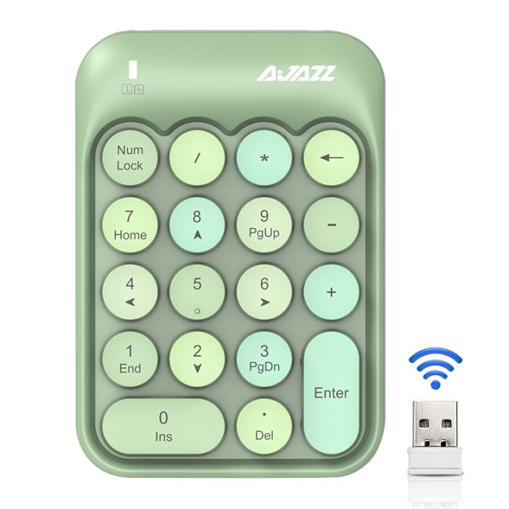 Ajazz AK18 2.4G Mini Wireless Mixed Color Keys Numeric Keyboard | Daraz ...