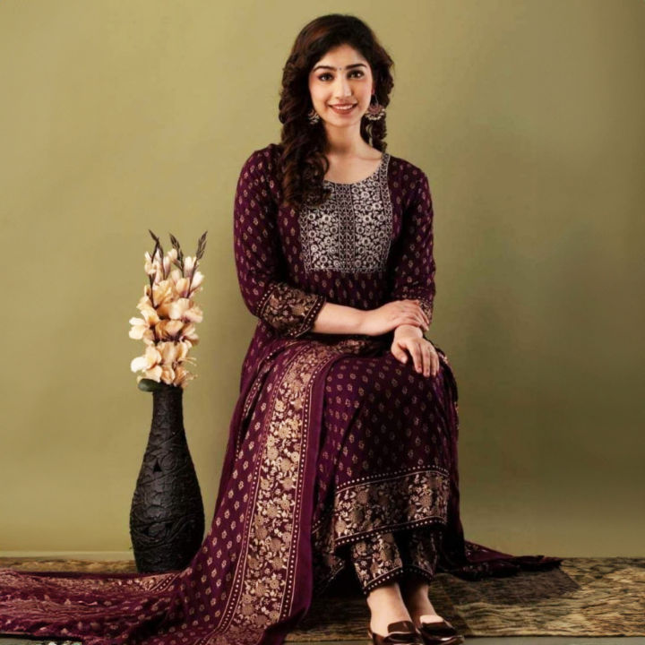 Cotton Unstitched Afsan & Screen Print Exclusive - Stylist FashionThree ...