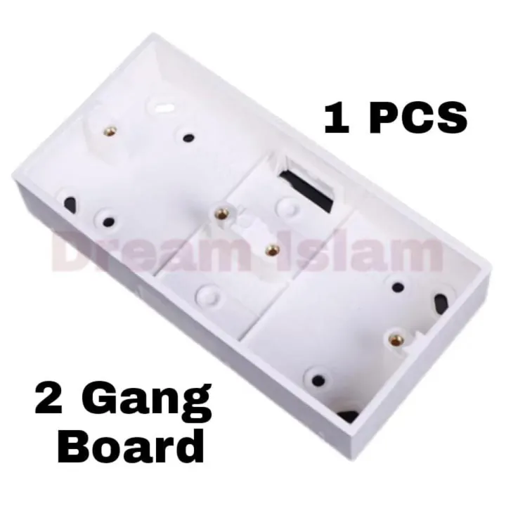 2 gang board , ST PVC Board , gang tola | Daraz.com.bd