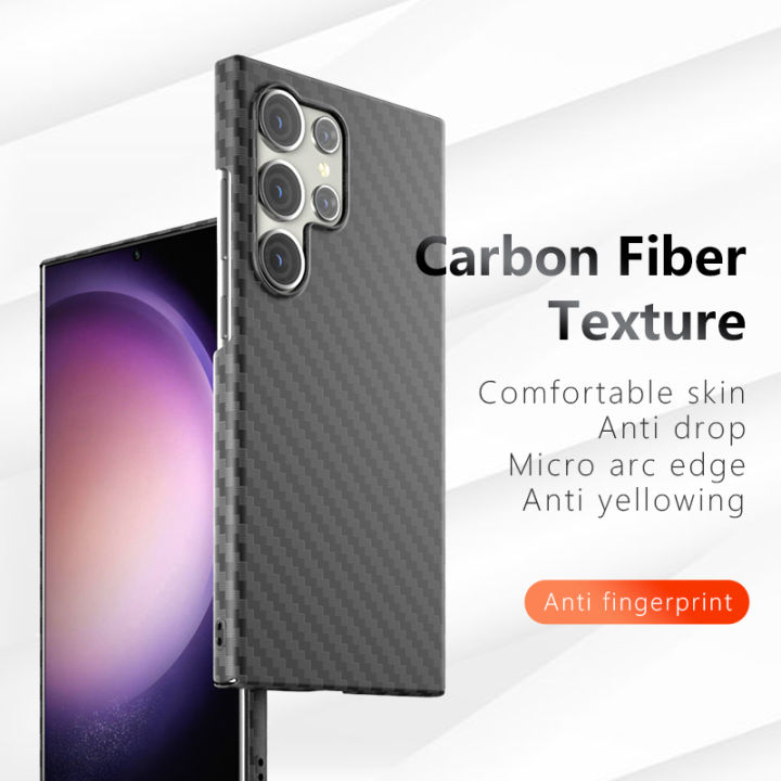 【Hot-Selling】 S24/S23/S22 Ultra Plus Luxury Carbon Fiber Texture Hard ...