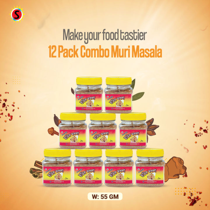 12 Pack Combo Muri Masala-55gm | Daraz.com.bd