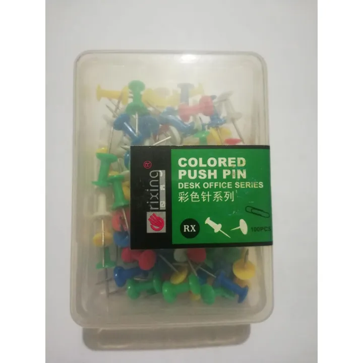 Coloured push pin 100 pcs | Daraz.com.bd