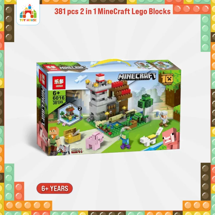 381 pcs 2 in 1 MineCraft Building Blocks 6016 | Daraz.com.bd
