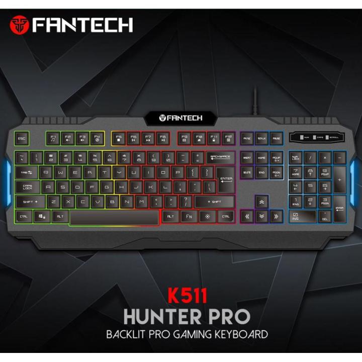 FANTECH K511 HUNTER PRO BACKLIT GAMING KEYBOARD | Daraz.com.bd