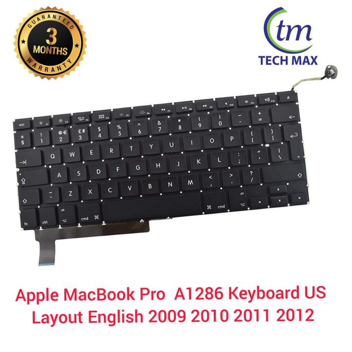 Laptop Keyboard For Apple A1286 Macbook Pro 15" A1286 US Keyboard 2009 ...