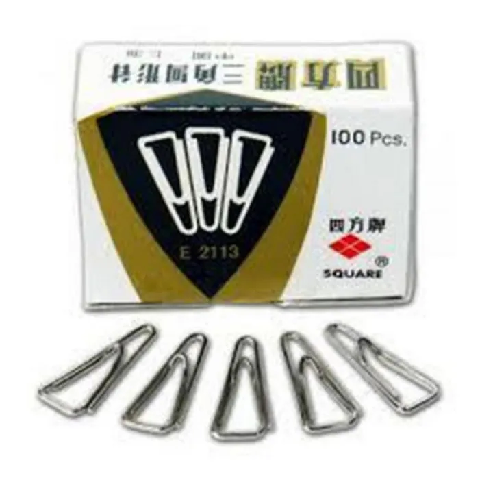 Square Triangle Paper Clip, 625, 25mm, Triangle Shape 2 Box (Pack of 50 ...