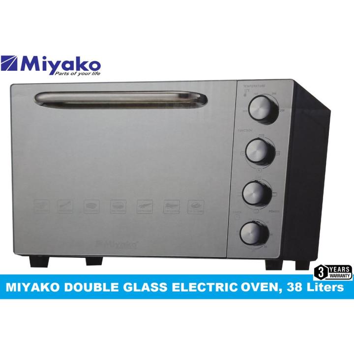 Miyako MT 38DBL RCL Double Glass Electric Oven - 38 Liters | Daraz.com.bd