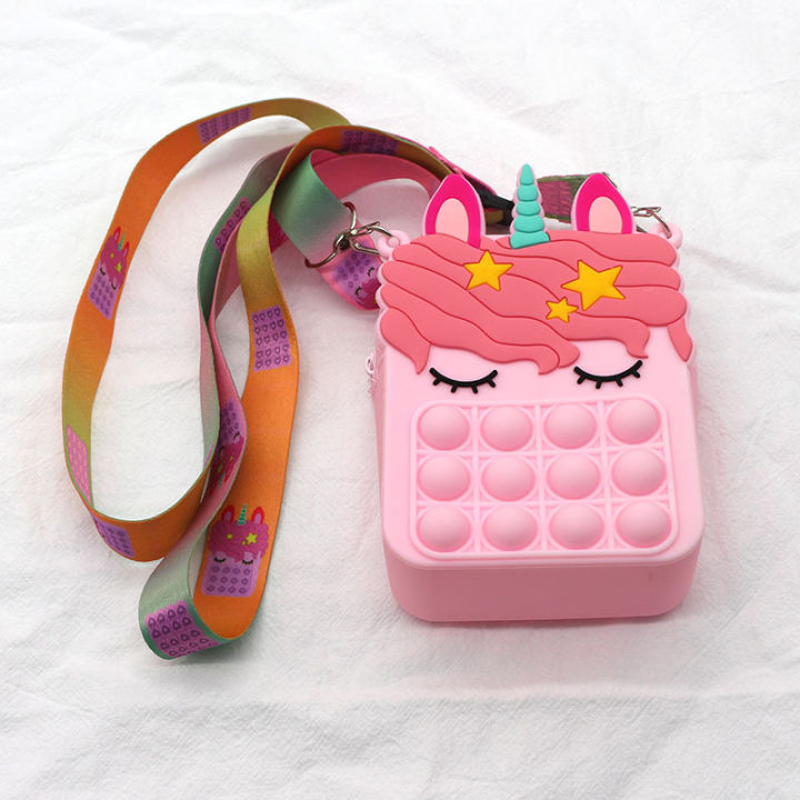 【Yurui】Pop It for Popit Wallet Princess Phone Shoulder Bags Rainbow ...
