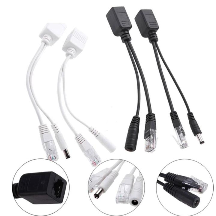 Power over Ethernet Passive PoE Adapter Injector + Splitter Kit 5v 12v ...