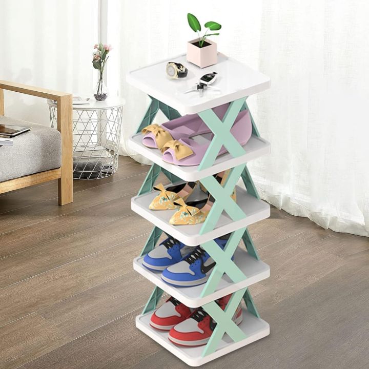 Creative 5-layer Shoe Rack Storage Organizer Simple Plastic Household ...