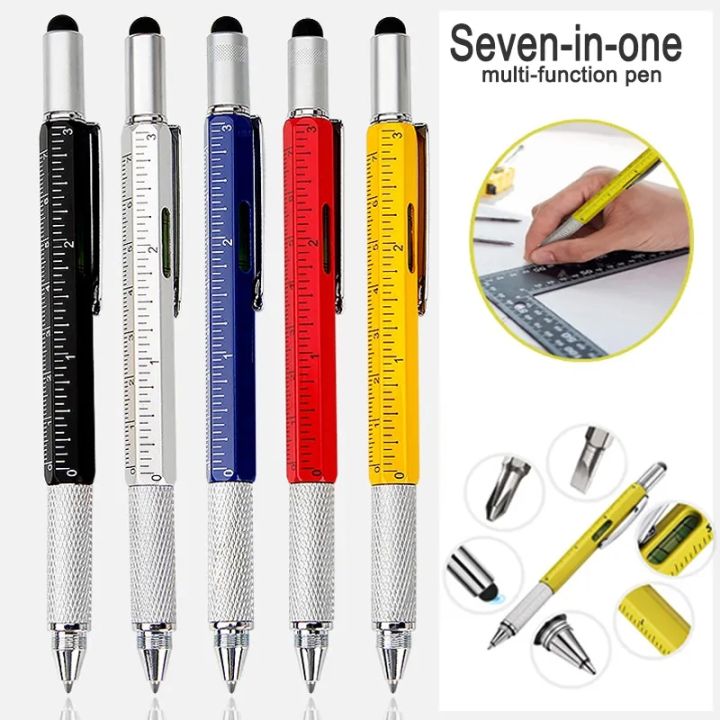 Pen 6 In 1 Multifunctional Touch Screen Pen Mobile Ballpoint Pen With ...