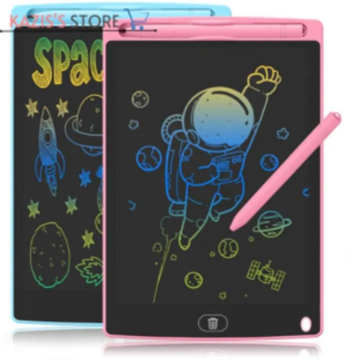 Lcd Writing Tablet - 12 Inches - Black Color - Portable Digital Notepad ...
