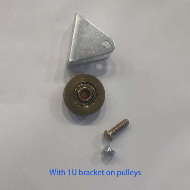 1Set Bracket Pulley 6mm Wire Rope Pulley Fixed Roller Over-line Hanging ...