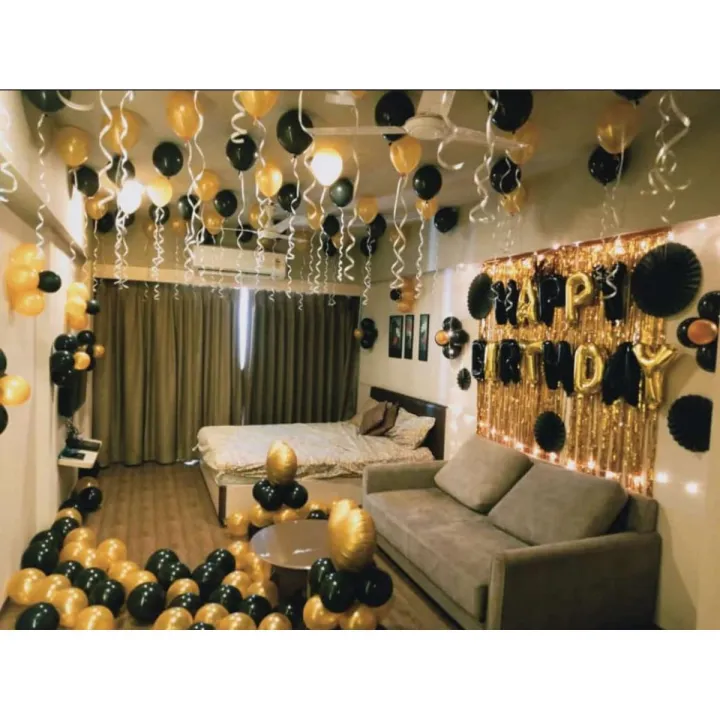 Birthday Decoration Premium Black Edition - A-Z Set-ARJ-0012 -Birthday ...
