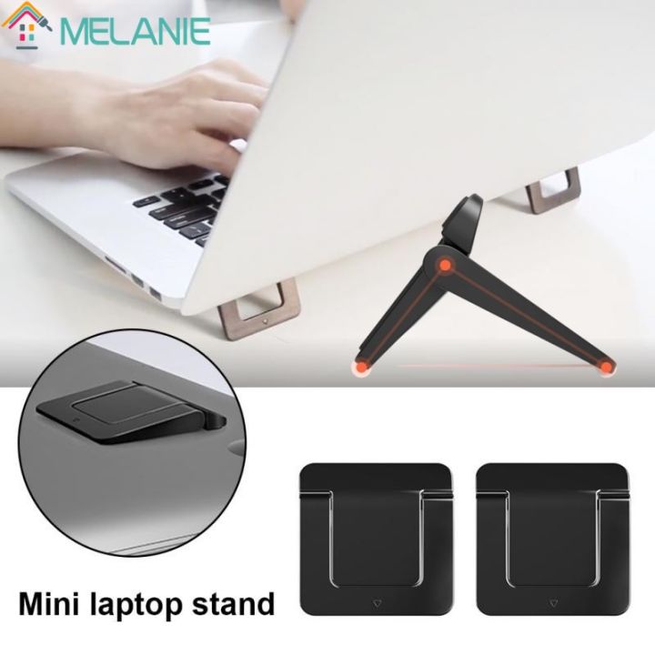 2Pcs Pack Portable Universal Black Mini Fold Laptop Stand Desk Durable ...