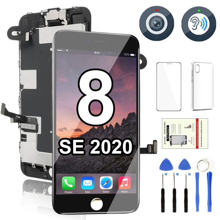 LCD Screen For iPhone 7 8 Plus SE 2 2020 SE2 Full Set Display Replacement Kit Complete Assembly ...