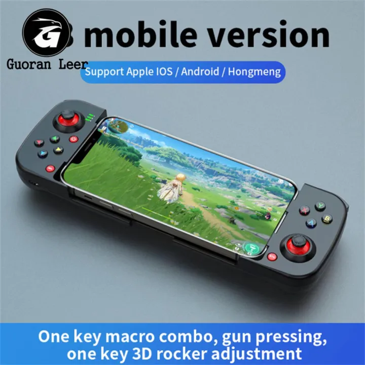 gu Stretch Wireless Gamepad Joystick Compatible For Ios/android Phone ...