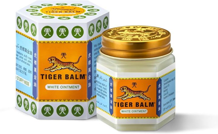 Tiger Balm White Ointment for cold and Headache (Singapore) - 10gm ...