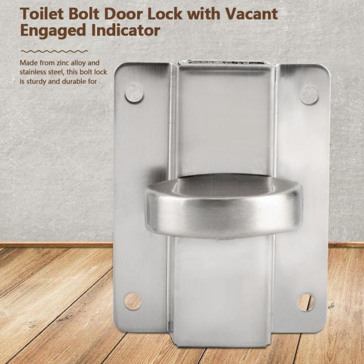Bathroom Toilet Privacy Bolt Door Lock with Vacant Engaged Indicator ...