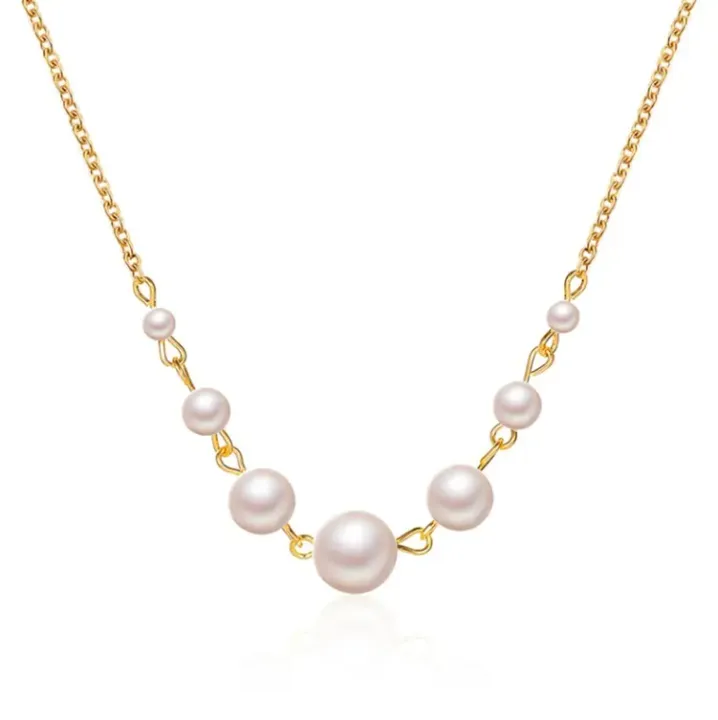 Simple Pearl Necklace Tenoor | Daraz.com.bd