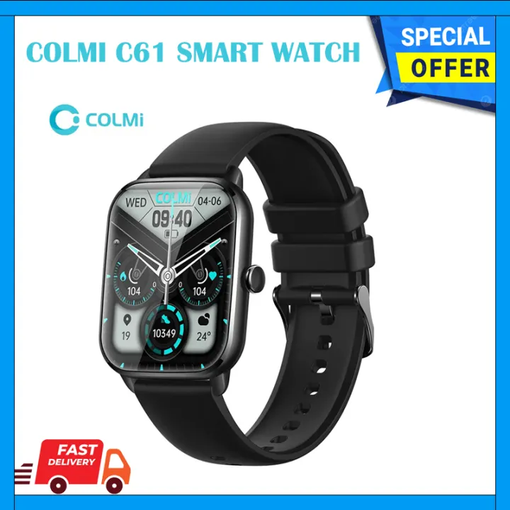COLMI C61 Smartwatch 1.9″ HD Screen Bluetooth Calling 100+ Sport Mode ...
