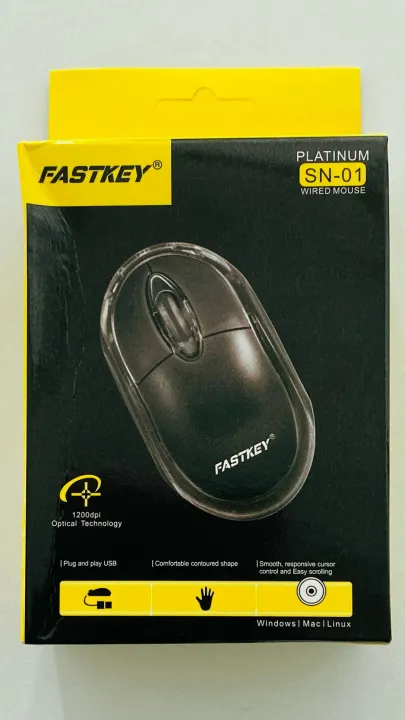 FASTKEY SN 01 Optical Mouse Black | Daraz.com.bd