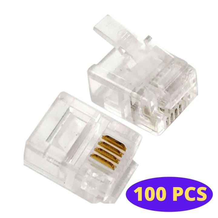 RJ11 Connector for Telephone line Cord connector | Daraz.com.bd