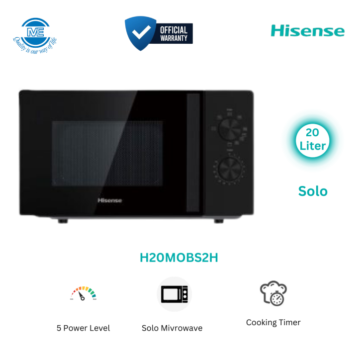 HISENSE 20 Liter Microwave Oven Solo with Grey Cavity | H20MOBS2H | Daraz.com.bd