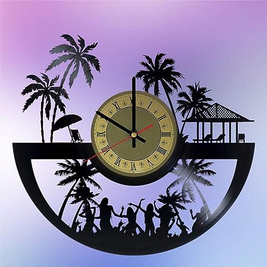 Beach Cafe Vinyl Clock | Restaurant Interiors | Original Seaside Home ...