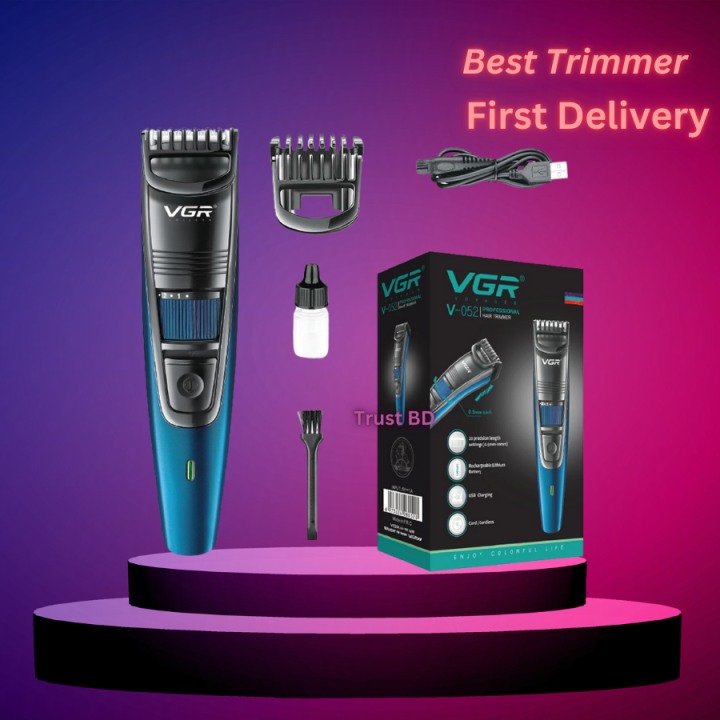 VGR V-052 Electric Hair Clipper Men'S Hair Clipper Electric Beard ...