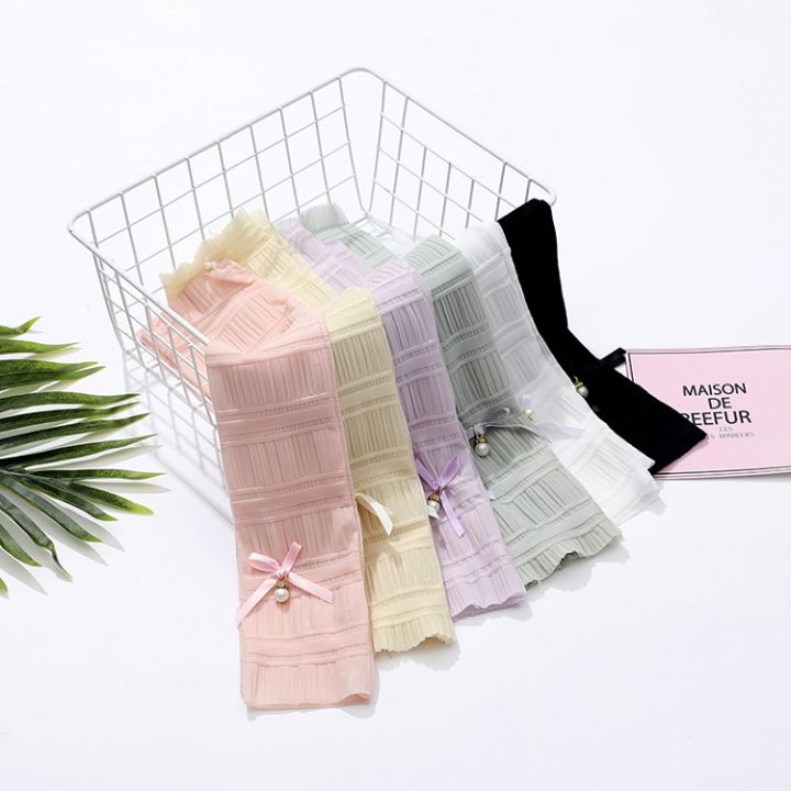 Fingerless Hand Socks for Women - Sun Protective Pearl Gloves | Daraz ...