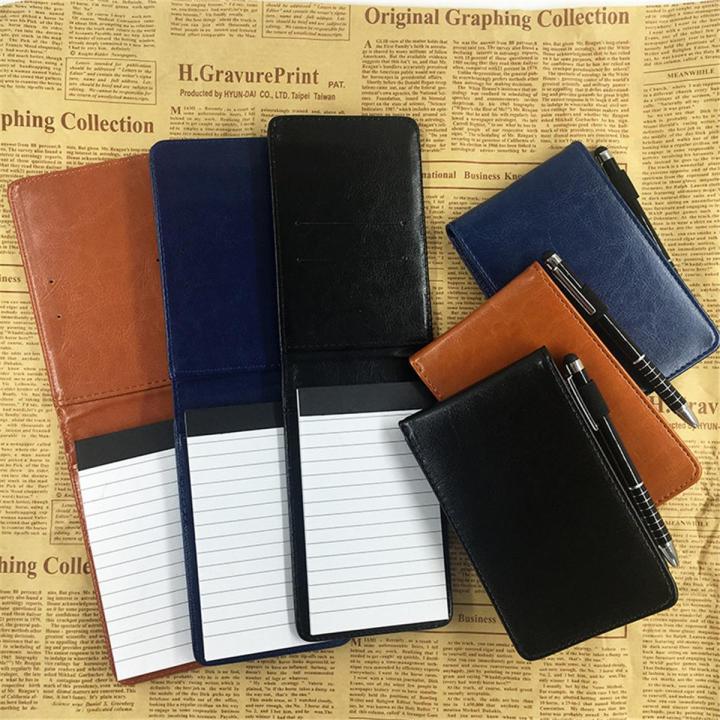 Multifunction PU Leather Small Notebook Pocket A7 Planner Daily Memos ...