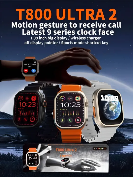 New TOP T800 Ultra 2 SmartWatch Sports Monitor Men Woman Sports Smart ...