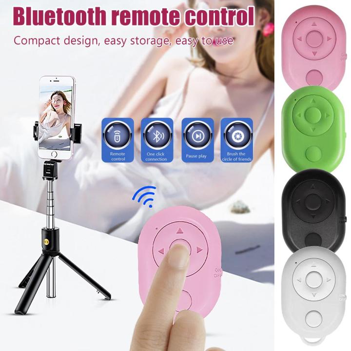 Bluetooth Remote Control Button Wireless Controller Self-Timer Camera Stick Shutter Release ...