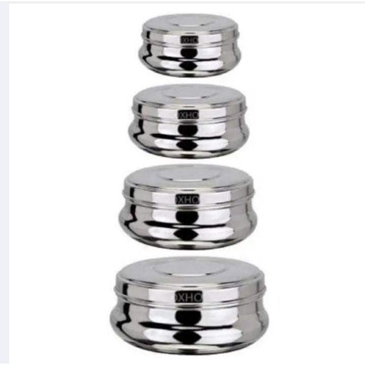 4Pcs Bowl Set/Bati Set/Steel Bati Set/ High Quality Steel Bowl Set/Food ...