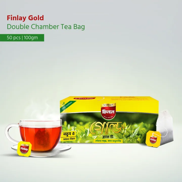 Finlay Gold Double Tea Bag 50pcs | 100gm | Daraz.com.bd