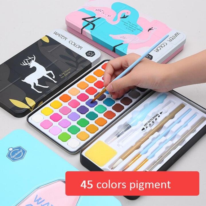 Keep Smiling Solid Watercolor Set 45 Colors | Daraz.com.bd
